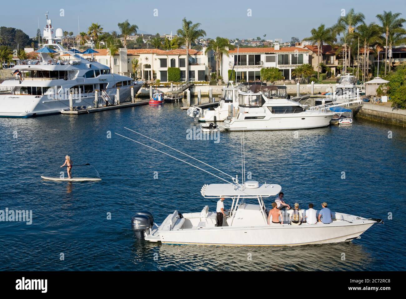 Lido Island in Newport Beach,Orange County, California, USA Stock Photo ...