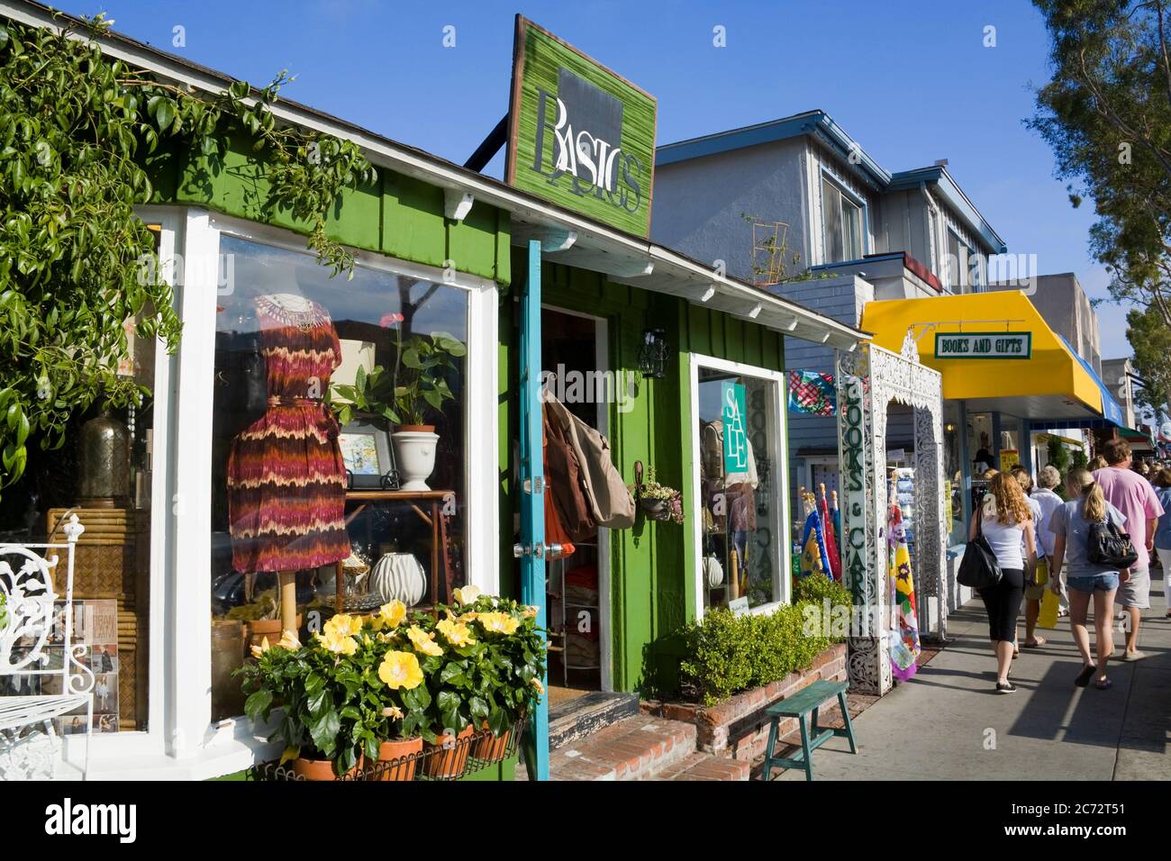Marine Avenue on Balboa Island,Newport Beach, Orange County, California ...