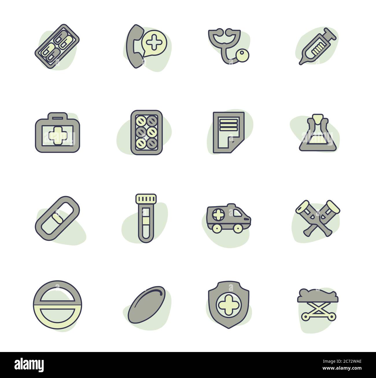 Medical icons set Stock Vector Image & Art - Alamy