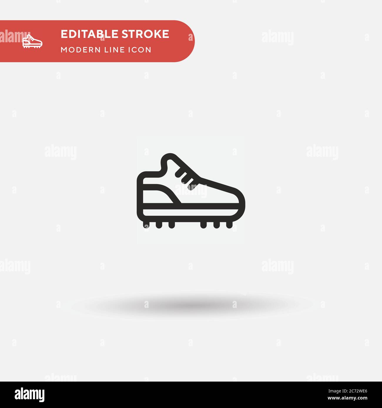 Sneakers Simple vector icon. Illustration symbol design template for ...