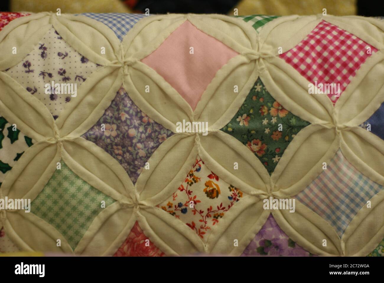 patterns quilt with designs.with angles and shapes Stock Photo - Alamy