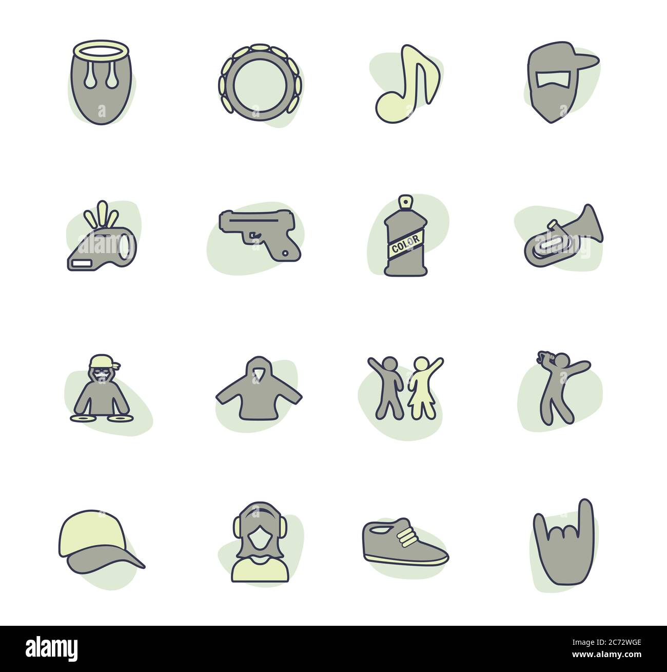 Music woman record Stock Vector Images - Alamy