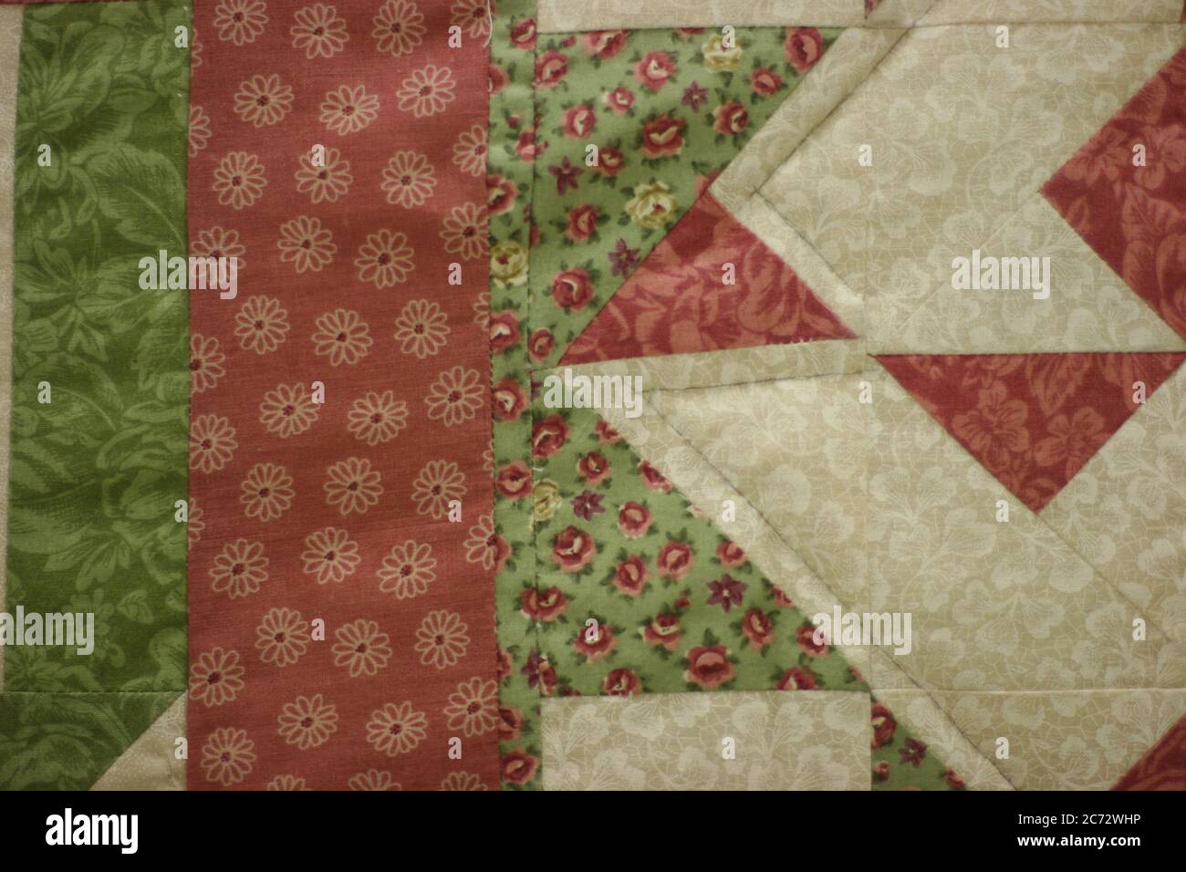 patterns quilt with designs.with angles and shapes Stock Photo - Alamy