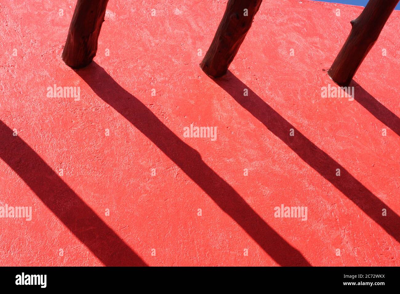 Building structure with support rods with shadows & colors Stock Photo ...