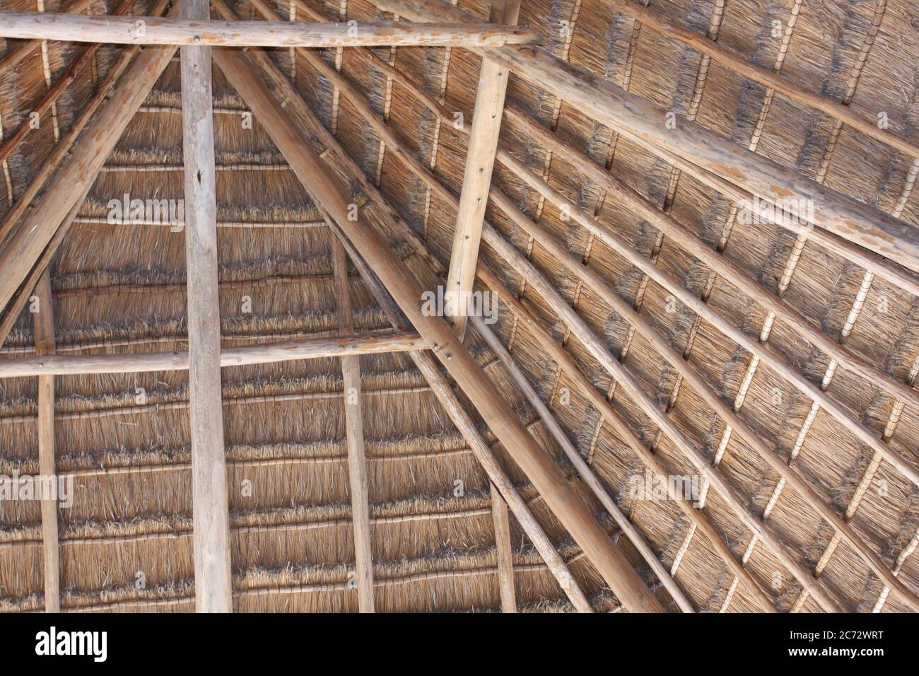 Roof structures showing strong engineered design & beams Stock Photo ...