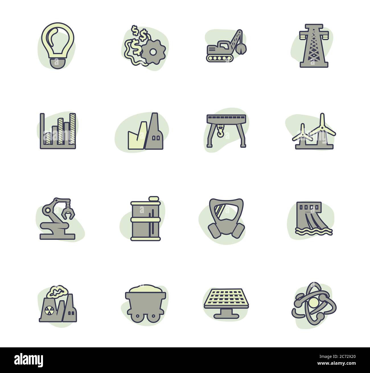 Industry icons set Stock Vector Image & Art - Alamy
