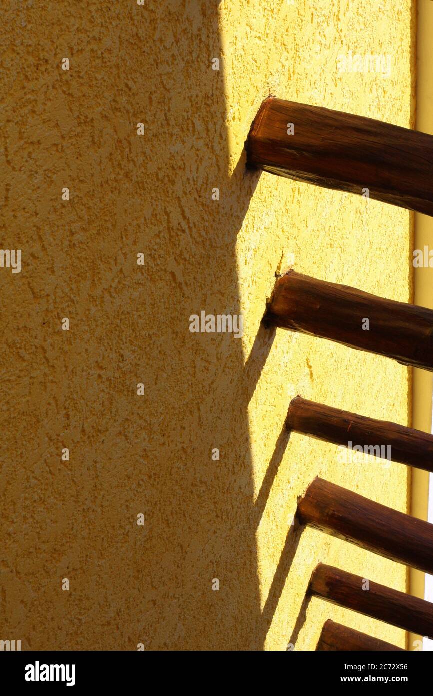 Building structure with support rods with shadows & colors Stock Photo ...