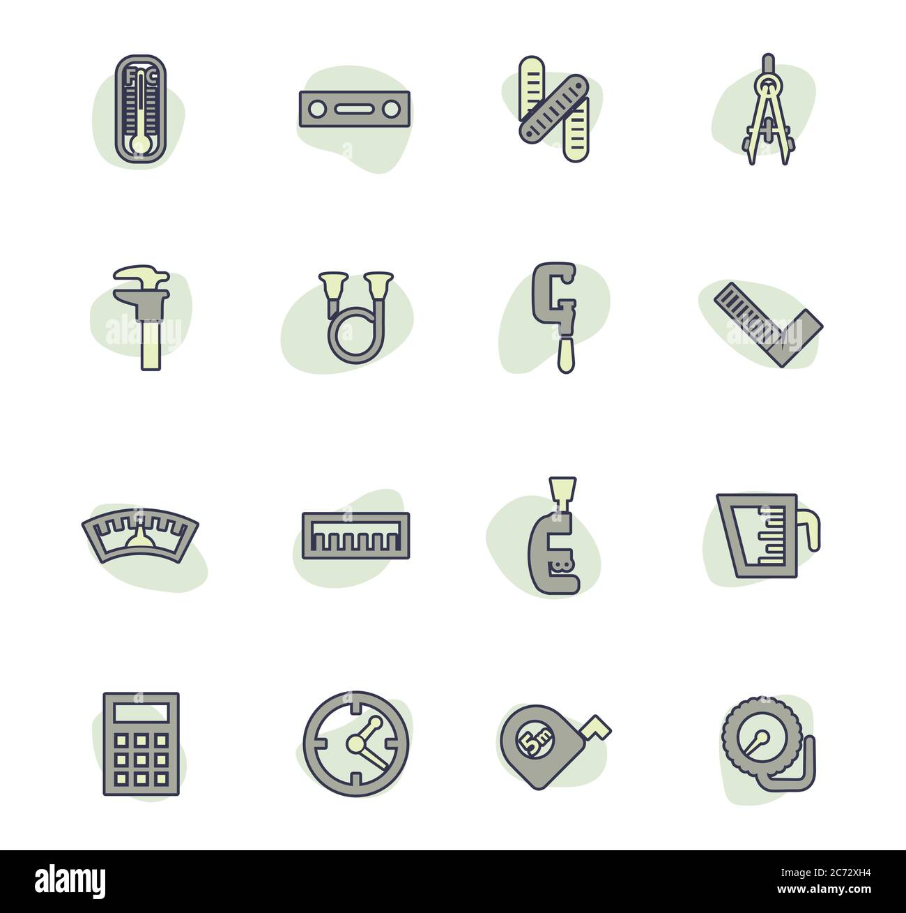 measuring instruments icon set Stock Vector Image & Art - Alamy