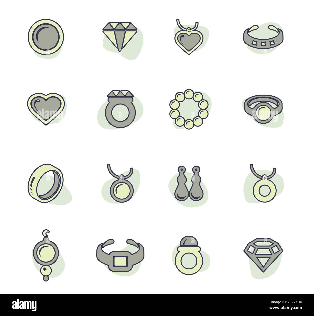 Jewelry icons set Stock Vector Image & Art - Alamy