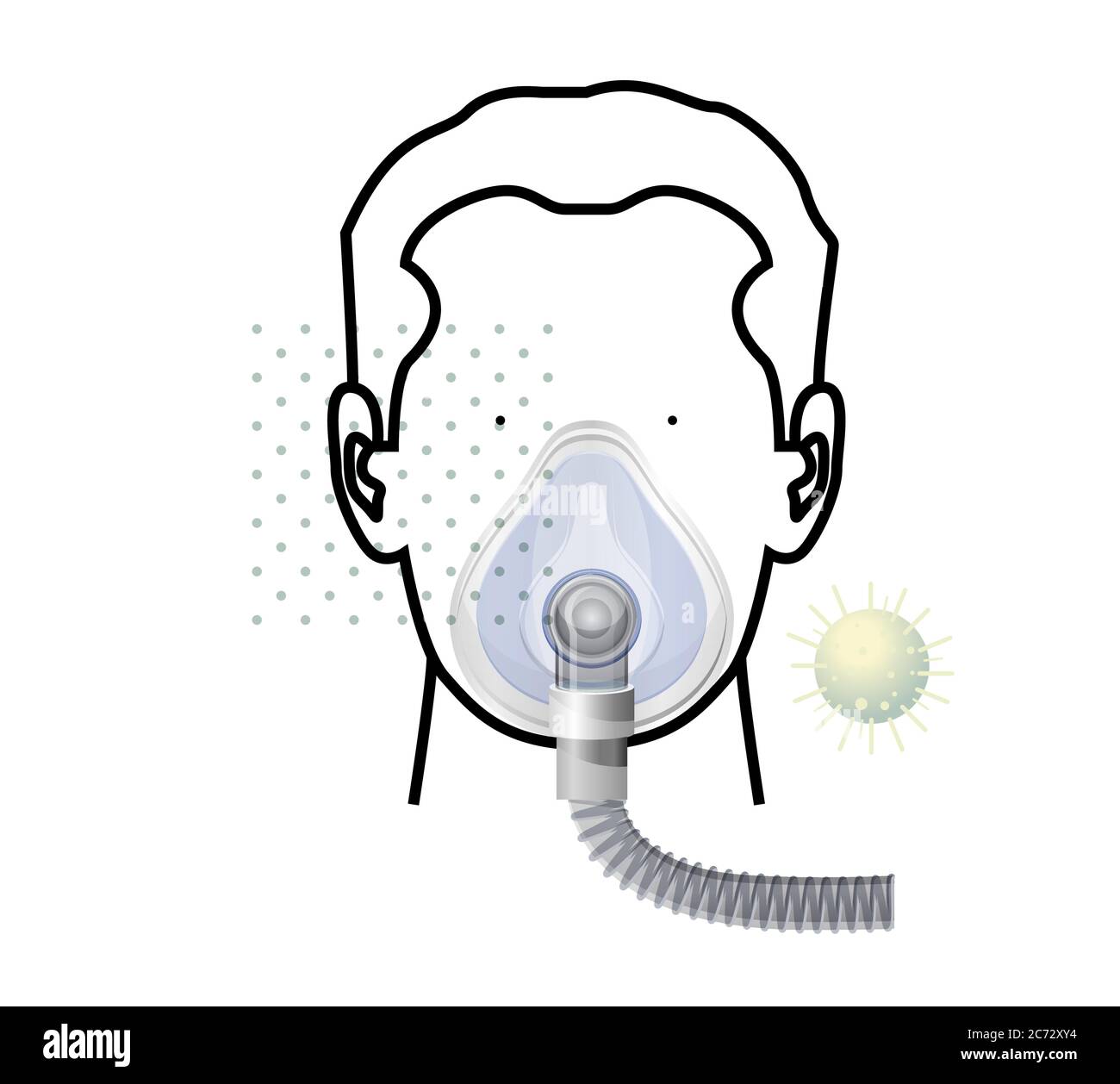 Non invasive mask Stock Vector Images - Alamy