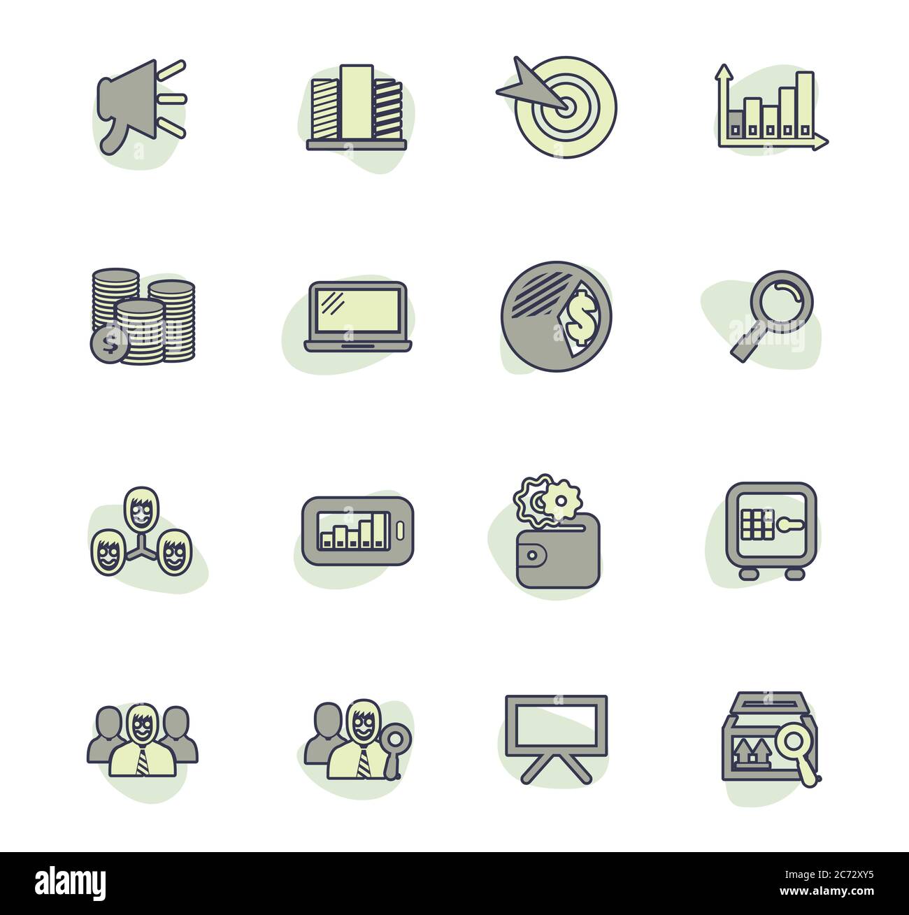 Marketing icons set Stock Vector Image & Art - Alamy