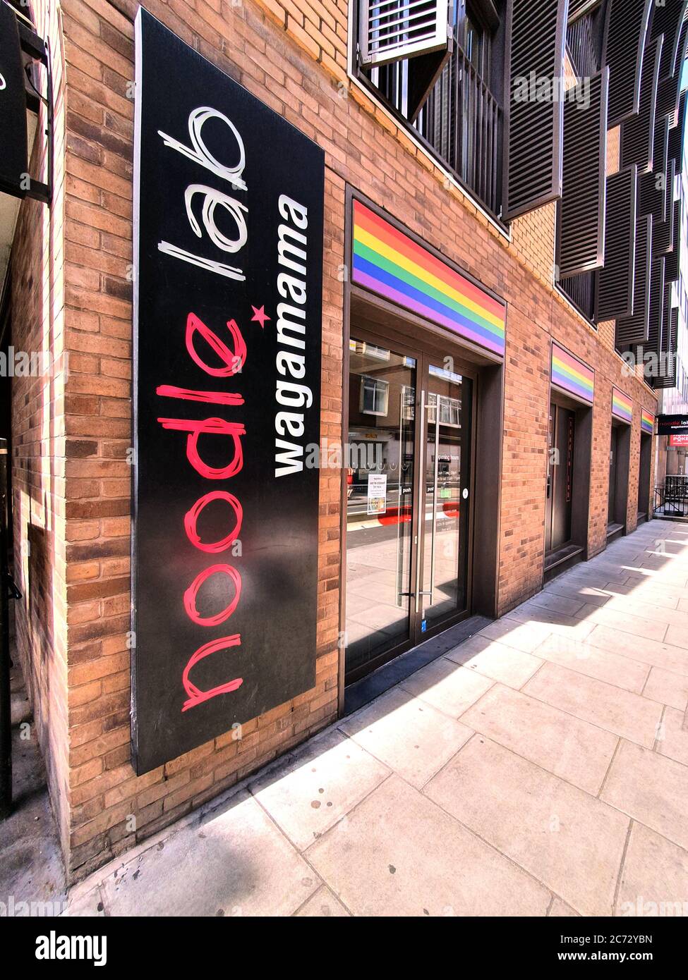 Noodle Lab Wagamama signage at their restaurant in Soho.Wagamama and ...