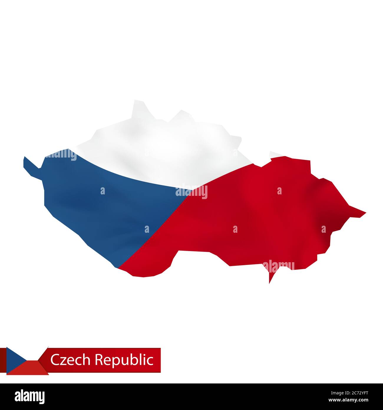 Map of czechoslovakia with sign Cut Out Stock Images & Pictures - Alamy