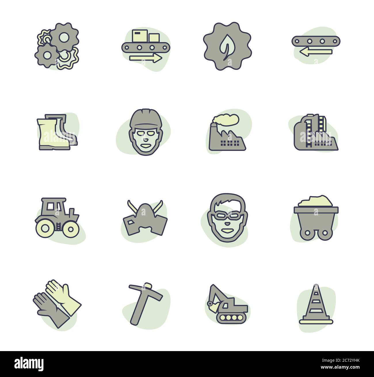 Industrial icons set Stock Vector Image & Art - Alamy