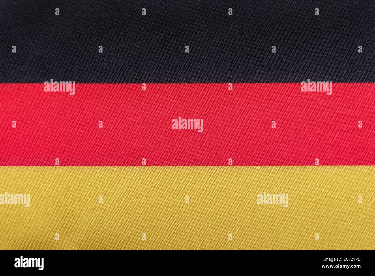 National flag of Germany close up. Tricolor flag of black, red, yellow ...