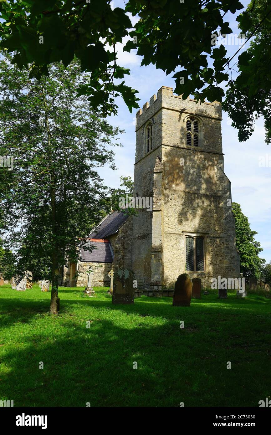 Church of St Peter, Tyringham Stock Photo - Alamy