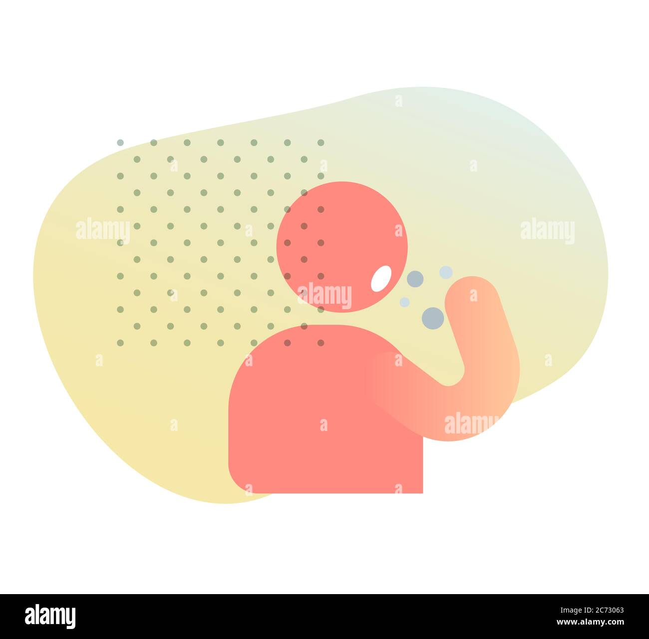 Novel Coronavirus - COVID-19 - Dry Cough - Icon as EPS 10 File Stock ...