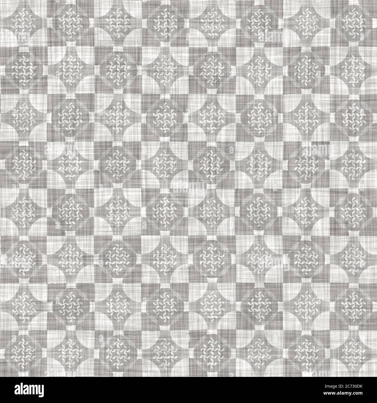 Seamless light grey woven doodle linen texture background. Flax hemp ...