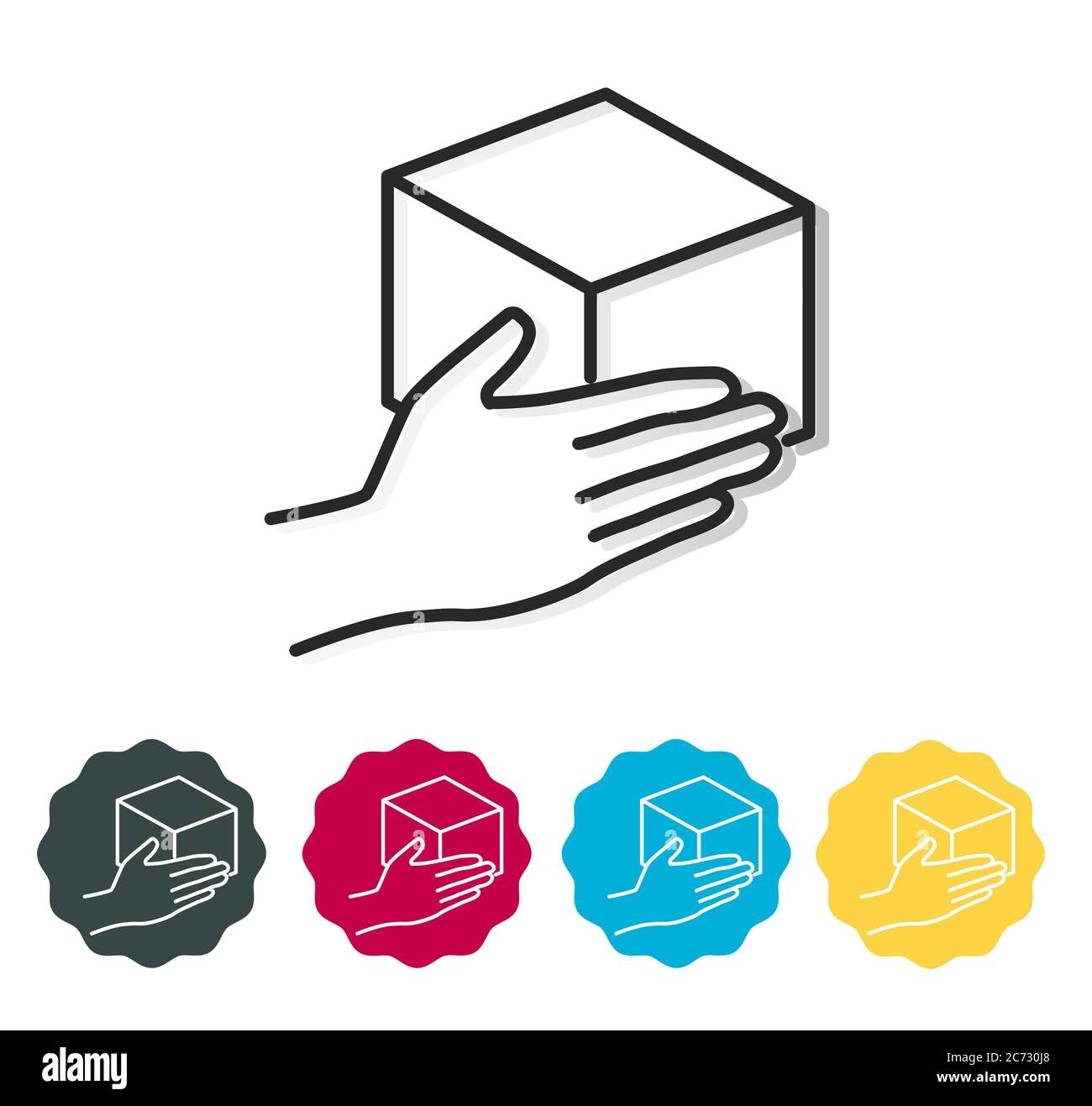 Consignment Hand Delivery - Icon as EPS 10 File Stock Vector Image ...