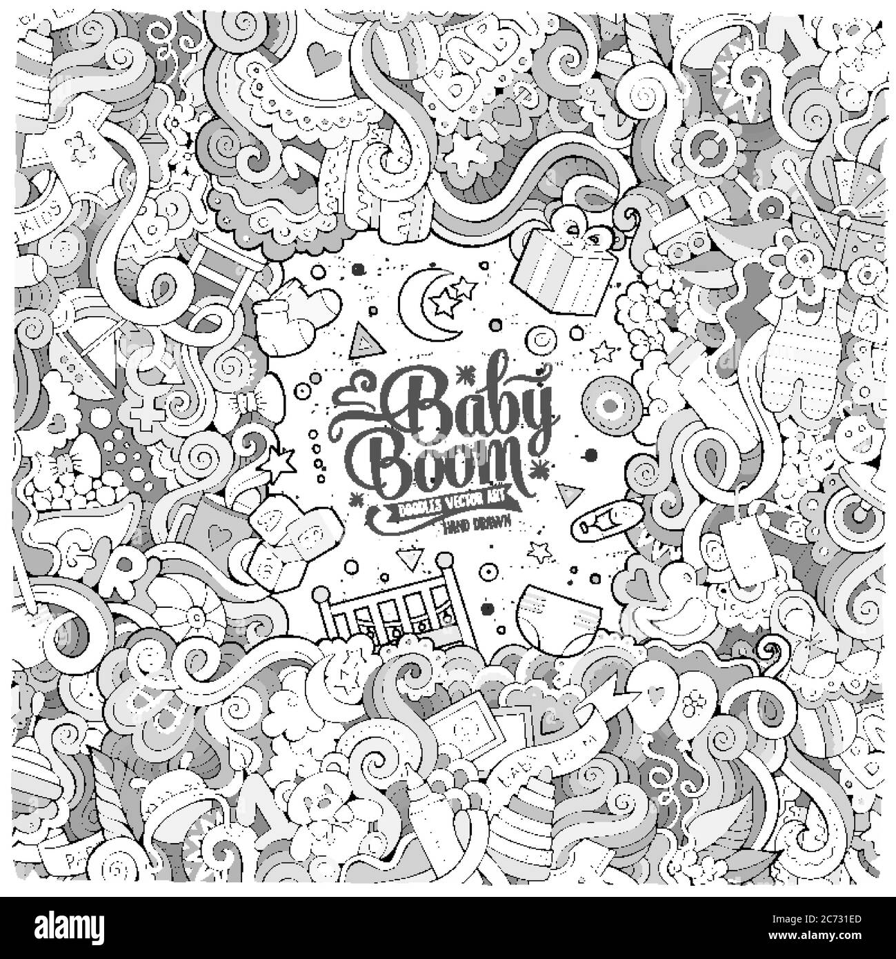 Baby boom cartoon hi-res stock photography and images - Alamy