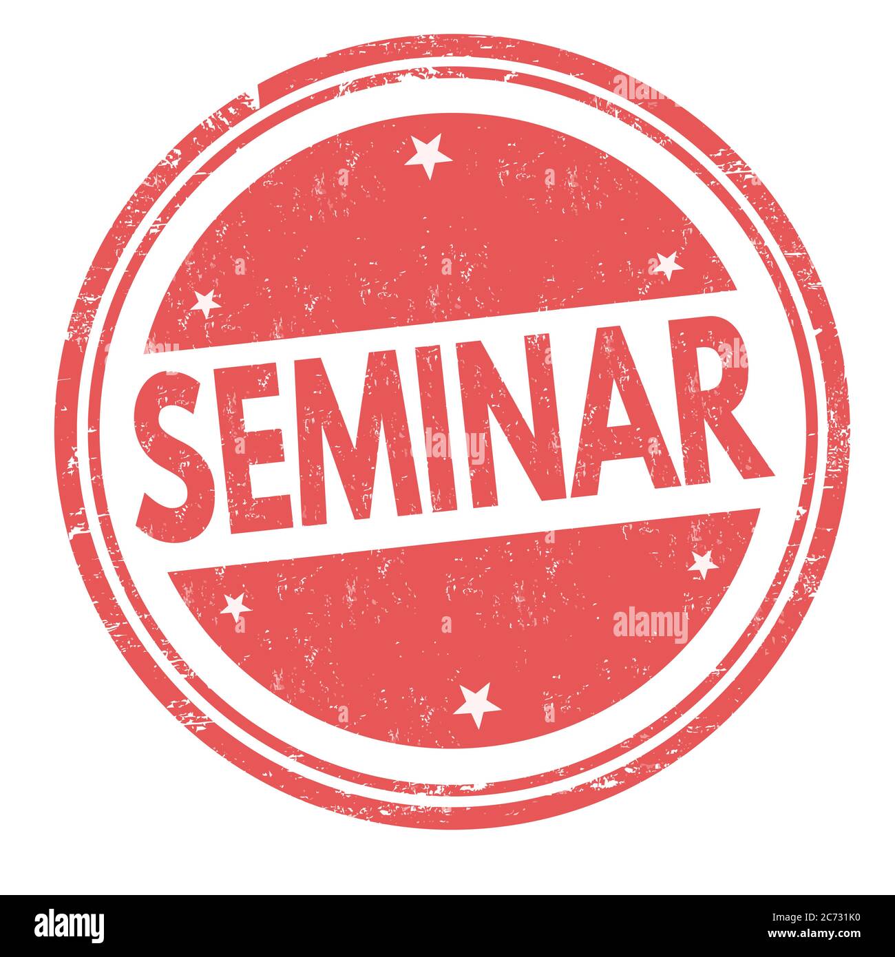 Seminar sign or stamp on white background, vector illustration Stock ...