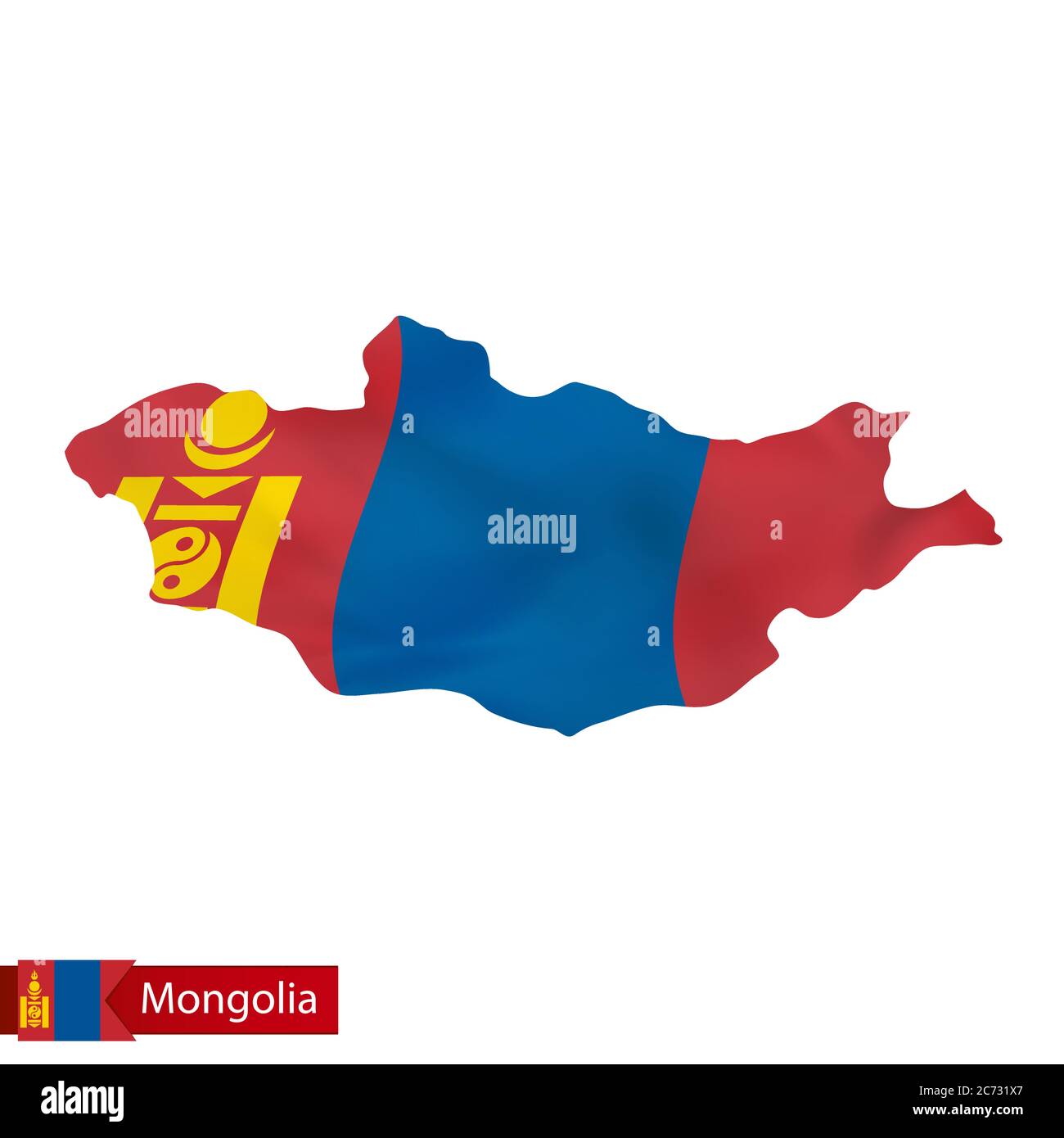 Ulaanbaatar flag Cut Out Stock Images & Pictures - Alamy