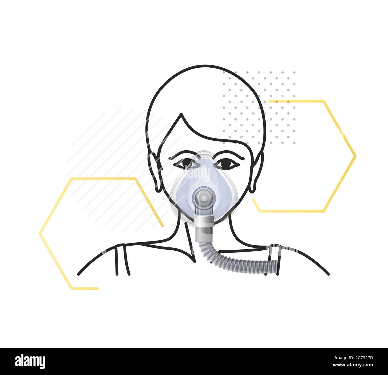 Non invasive ventilation Stock Vector Images - Alamy