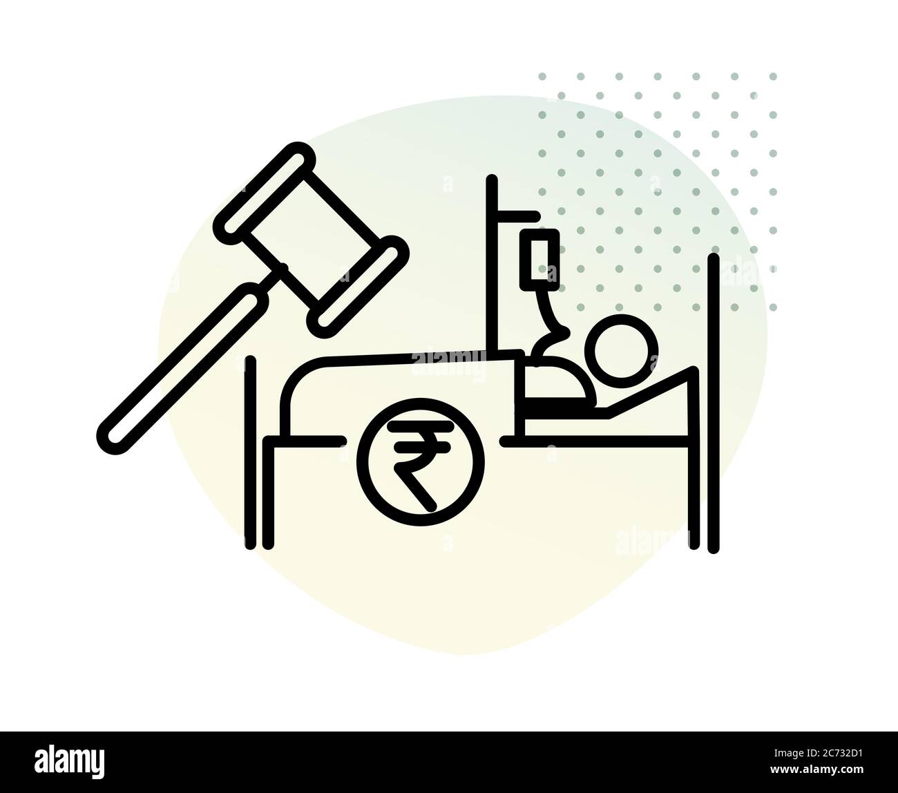 Government Control of Hospital Cost- Icon as EPS 10 File Stock Vector ...