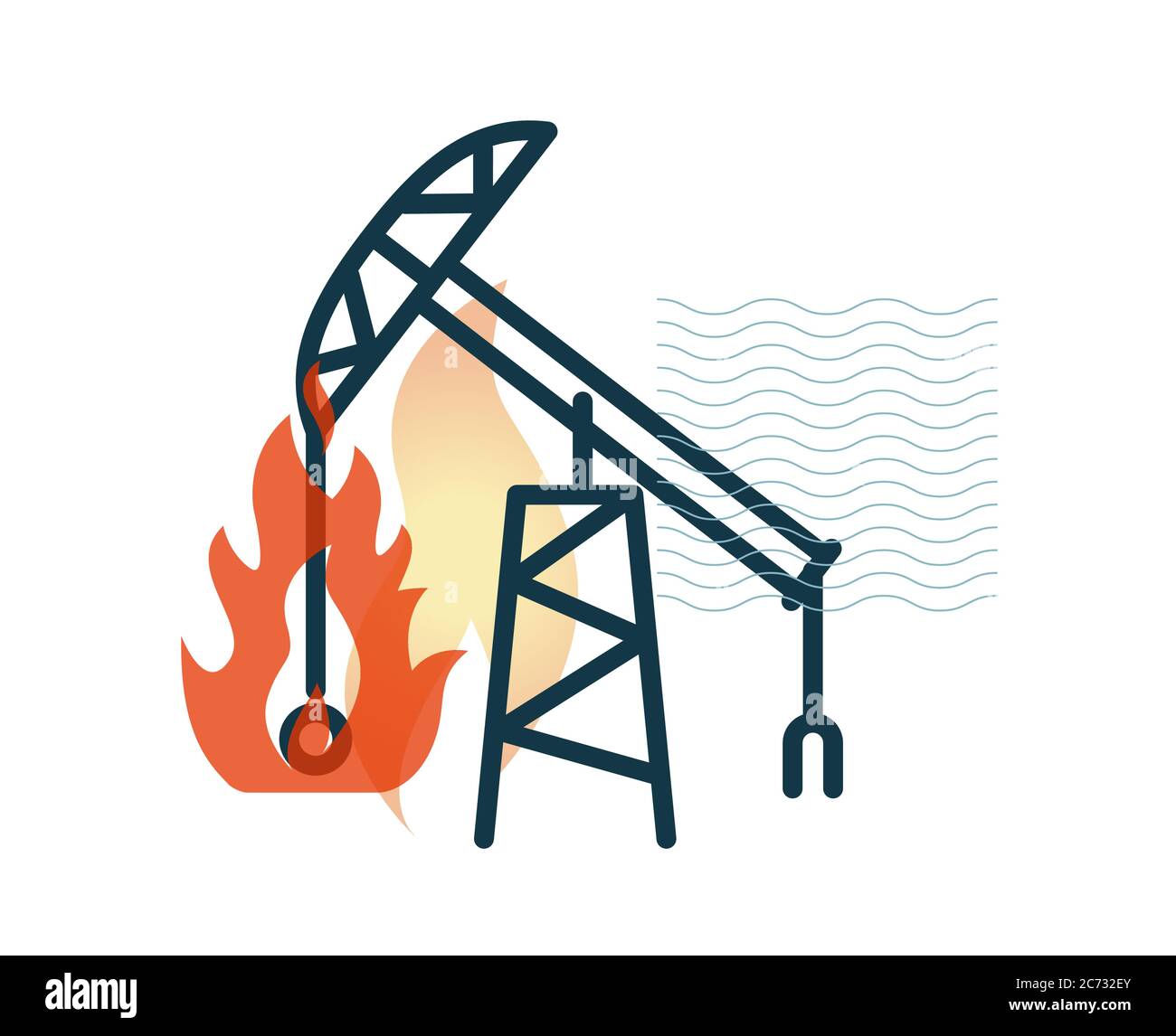 Oil Rig Accident - Stock Icon as EPS 10 File Stock Vector Image & Art ...