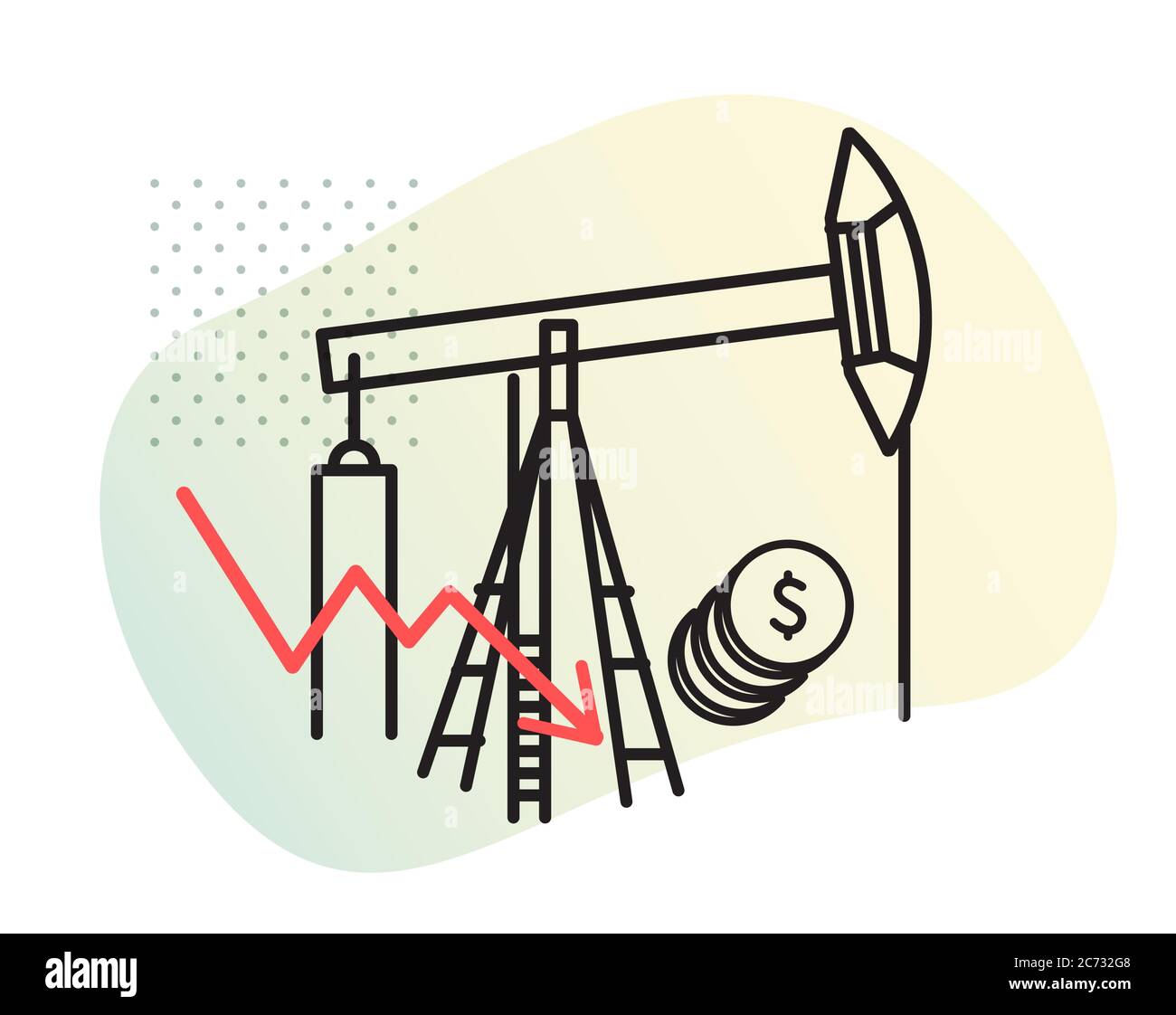 Oil Price Crash - Stock Illustration as EPS 10 File Stock Vector Image ...