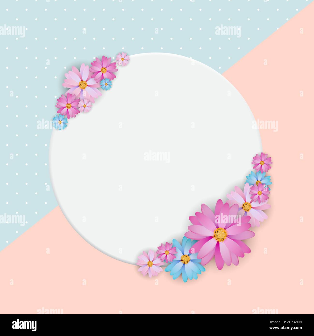 Abstract colored Natural Flower Background. Vector Illustration Stock ...