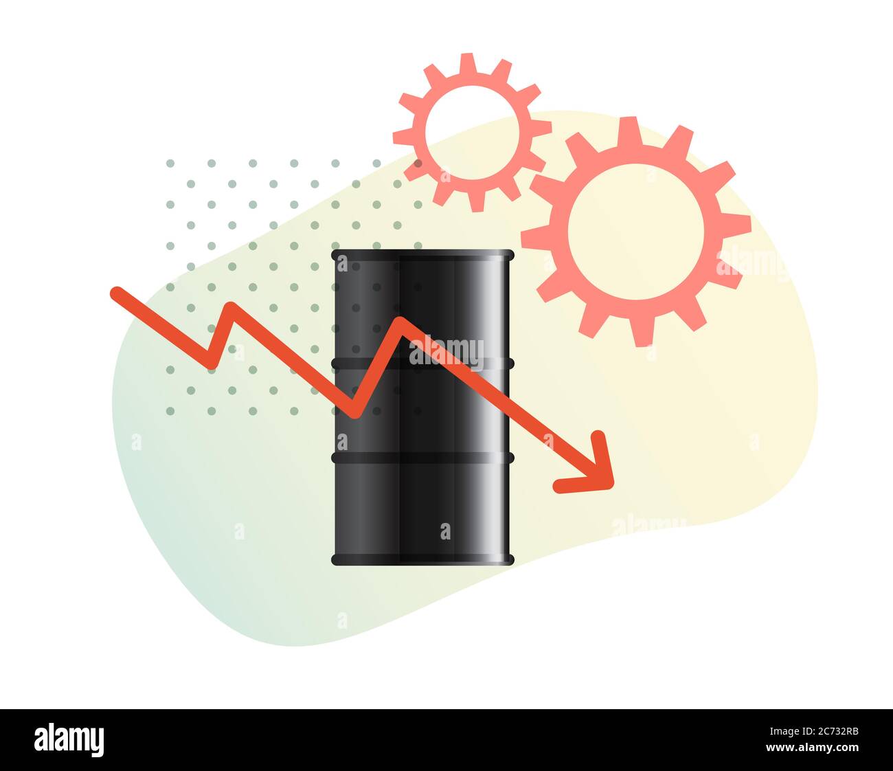 Oil barrel price crash Cut Out Stock Images & Pictures - Alamy