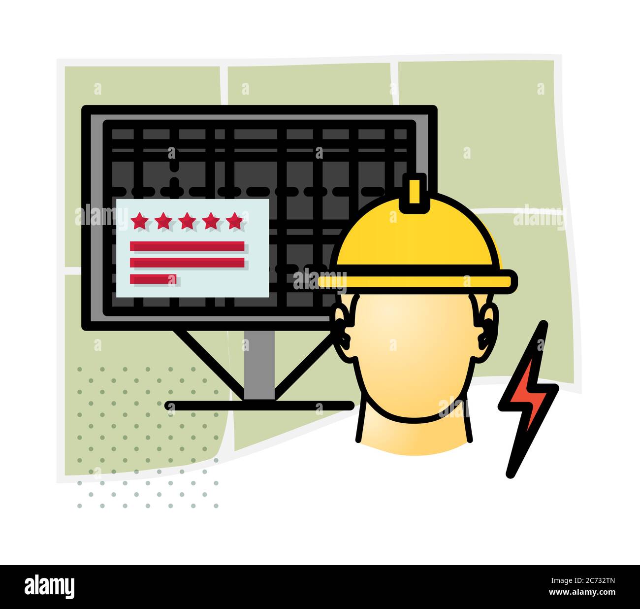 Service panels Stock Vector Images - Alamy