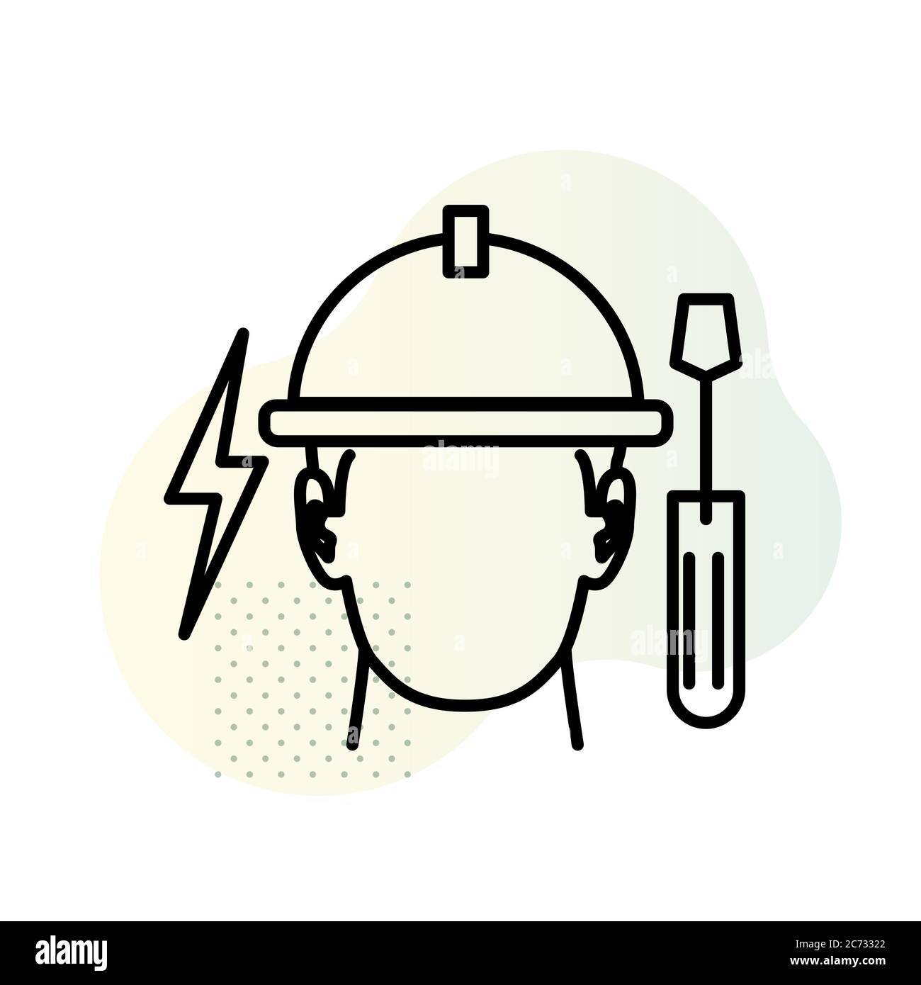 Service Technician Icon as EPS 10 File Stock Vector Image & Art - Alamy