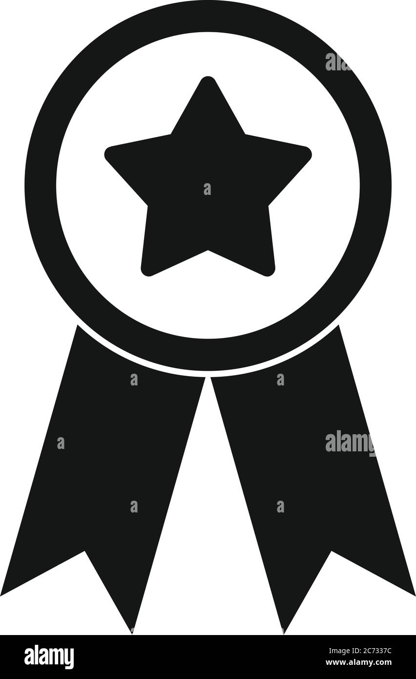 Star premium emblem icon. Simple illustration of star premium emblem ...