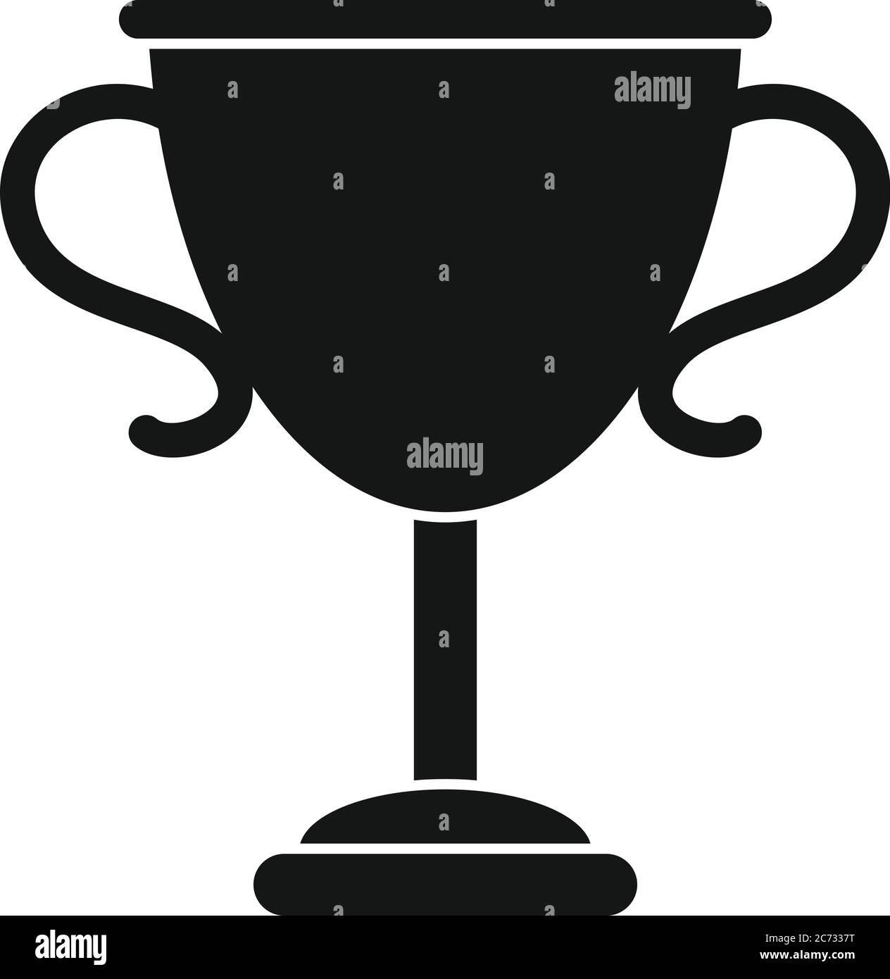 Gold success cup icon. Simple illustration of gold success cup vector ...