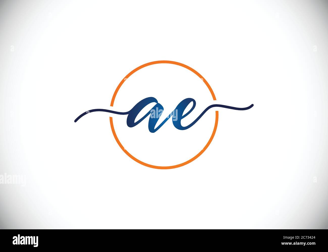 Initial Monogram Letter A E Logo Design Vector Template. A E Letter ...