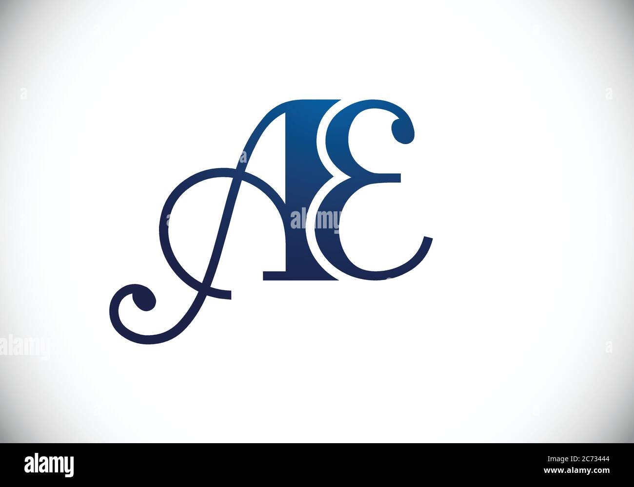 Initial Monogram Letter A E Logo Design Vector Template. A E Letter ...