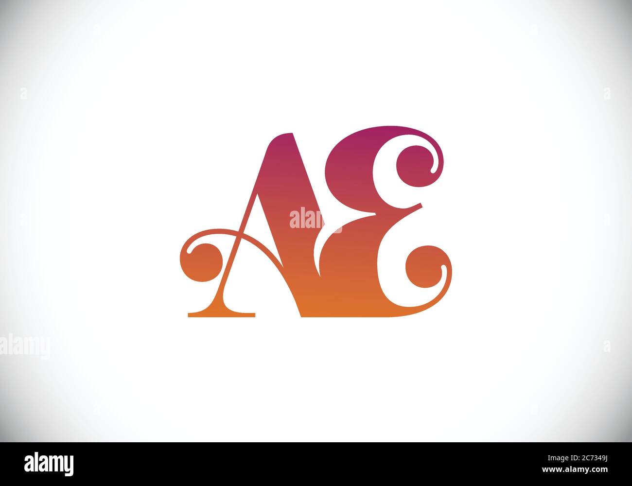 Initial Monogram Letter A E Logo Design Vector Template. A E Letter ...
