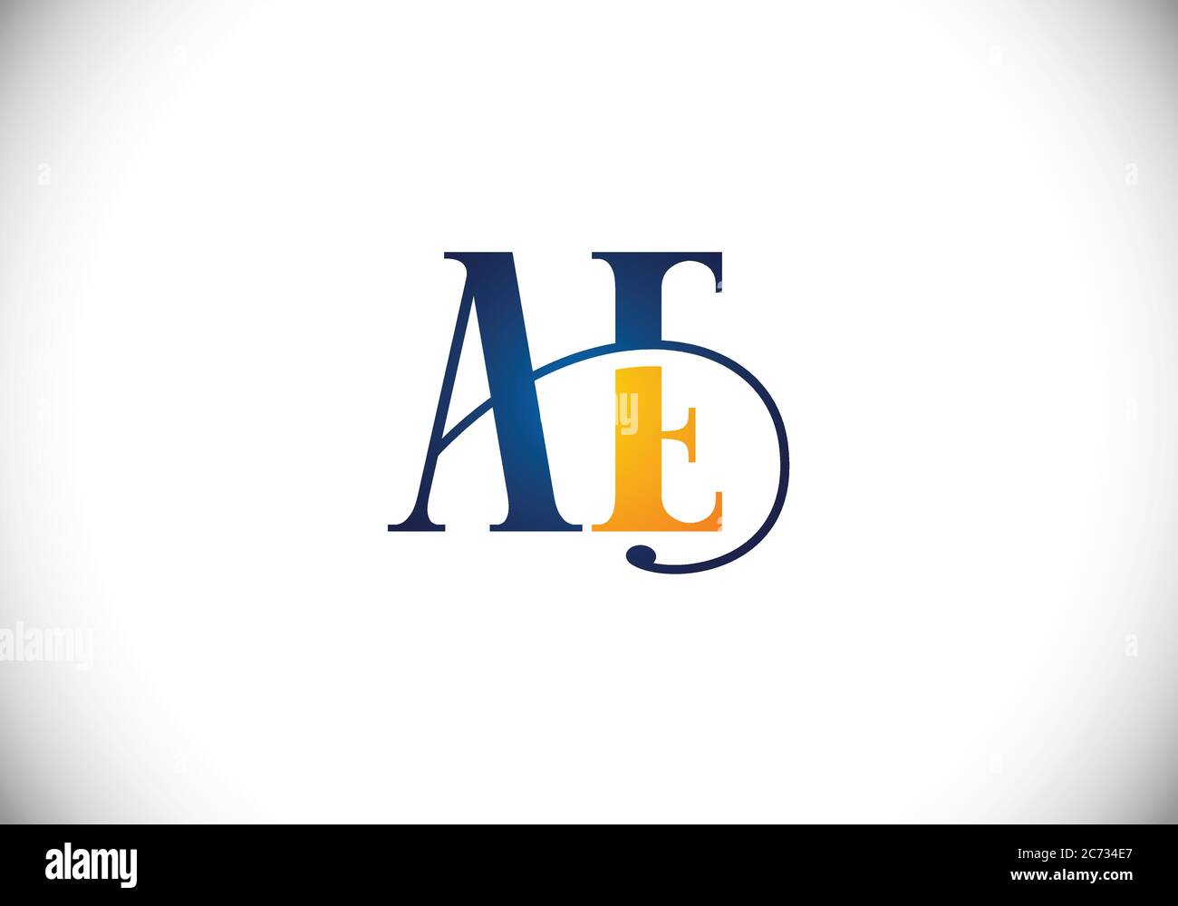 Initial Monogram Letter A E Logo Design Vector Template. A E Letter ...