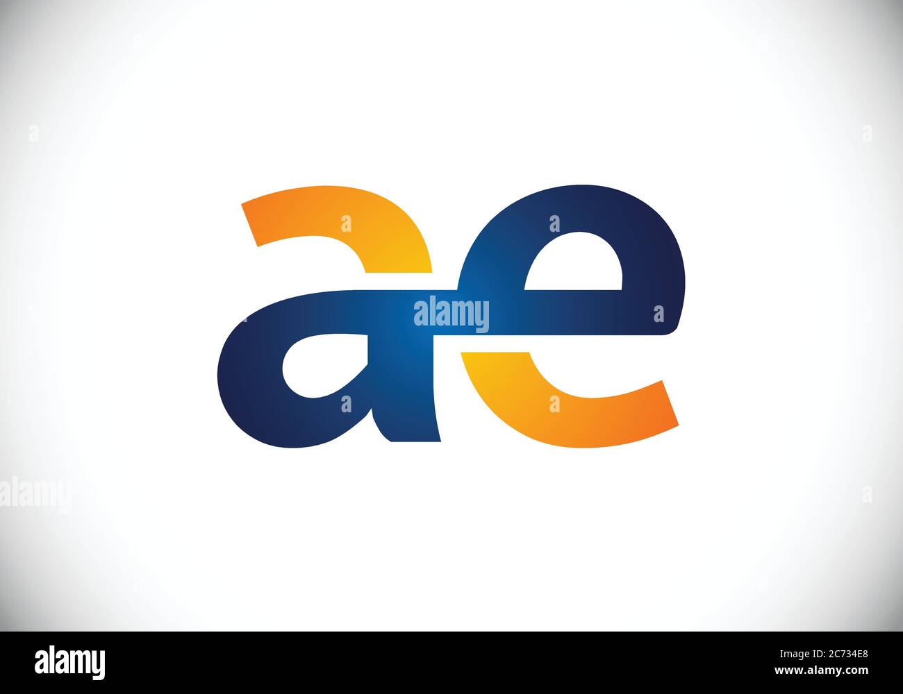 Initial Monogram Letter A E Logo Design Vector Template. A E Letter ...