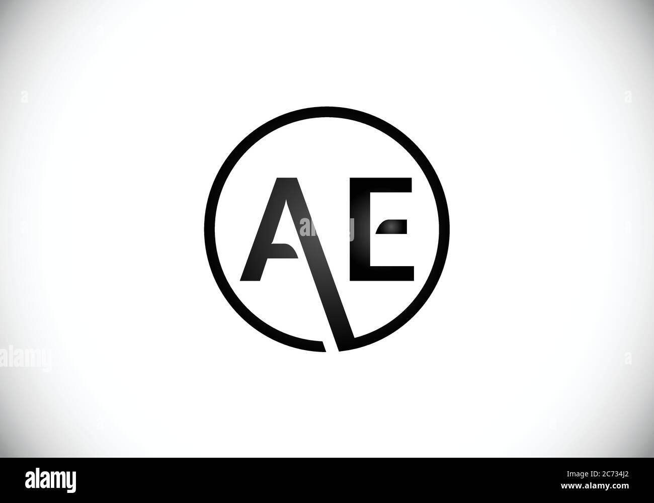 Initial Monogram Letter A E Logo Design Vector Template. A E Letter ...