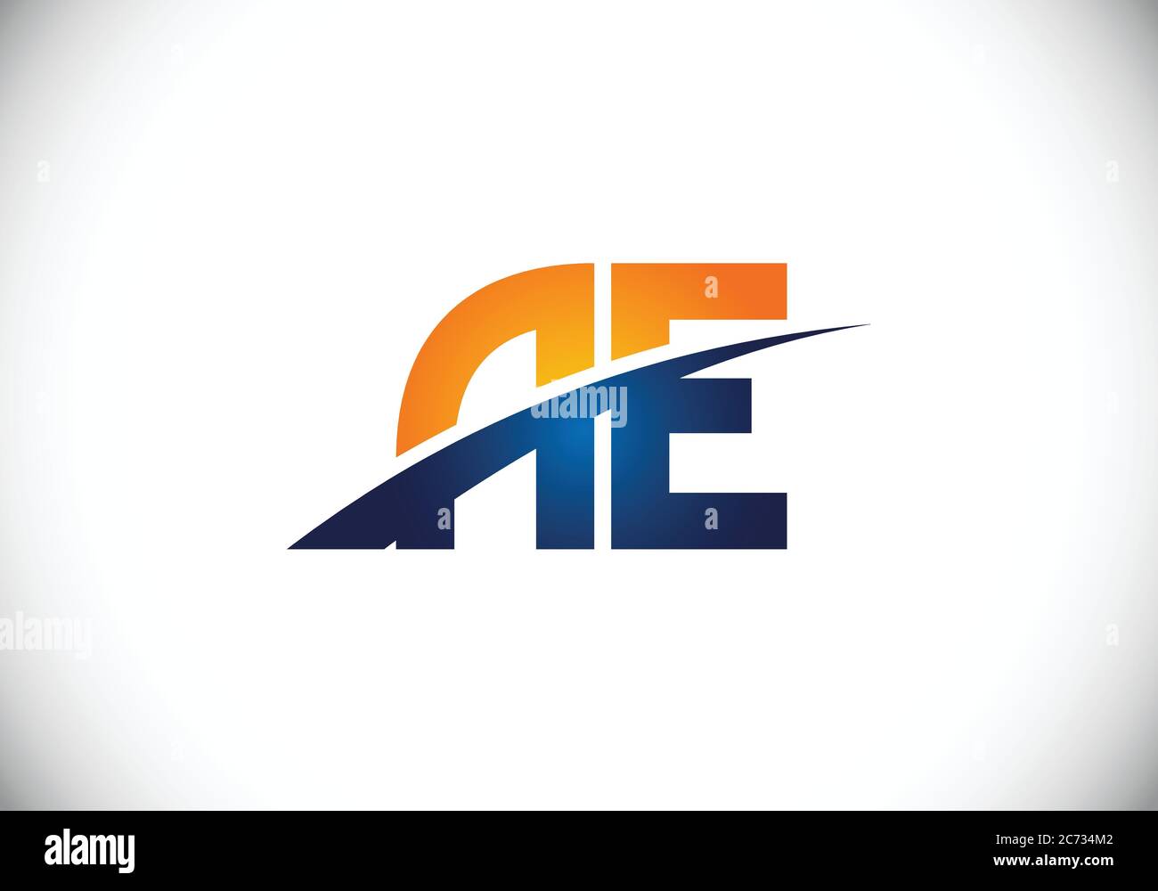 Initial Monogram Letter A E Logo Design Vector Template. A E Letter ...