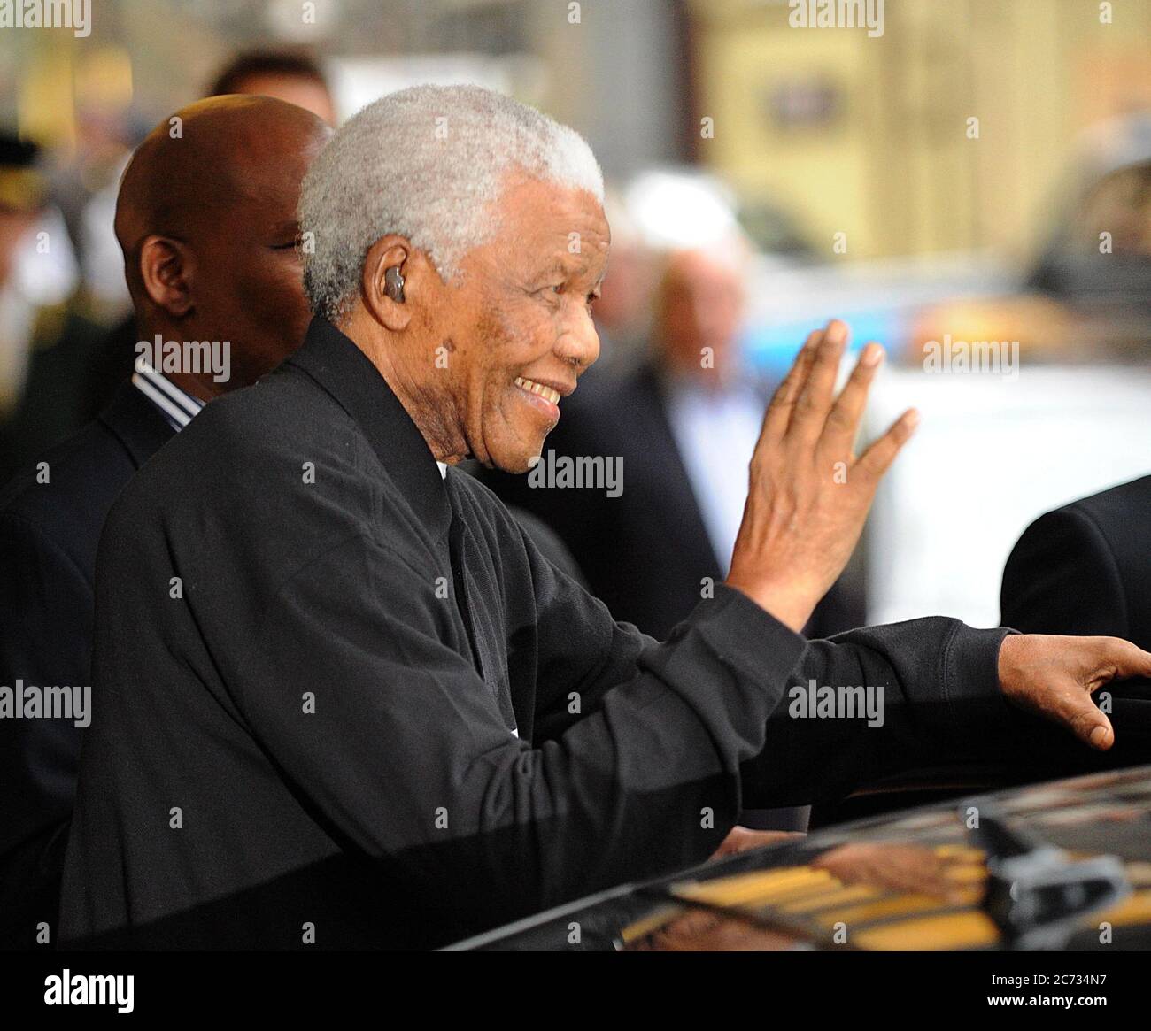 LONDON 2008: Nelson Mandela, the first black president of South Africa ...