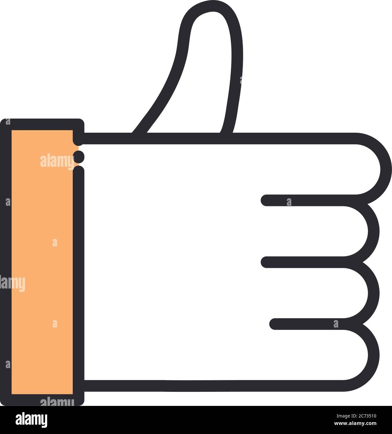social media hand like digital internet network communicate technology ...
