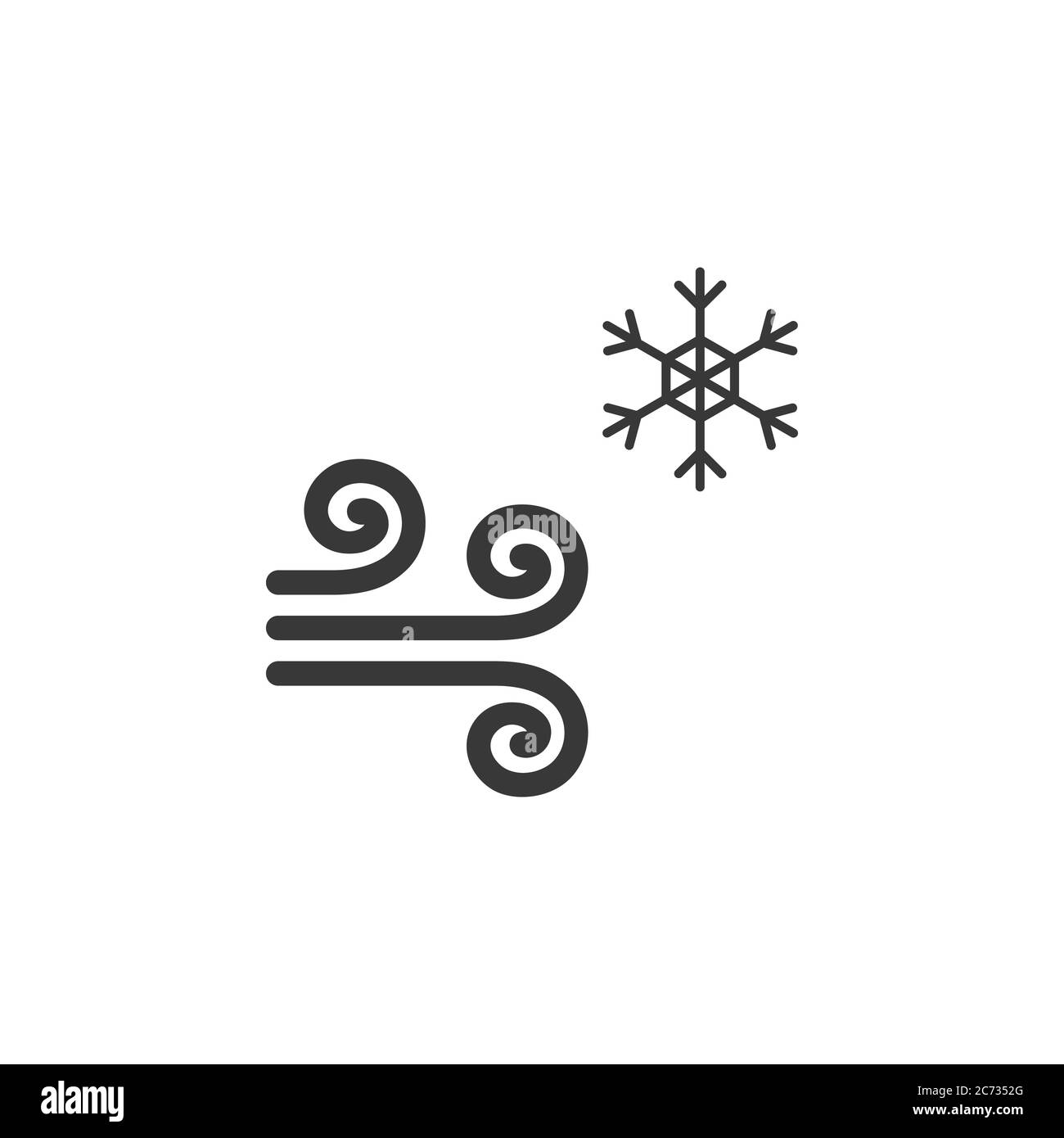 Strong wind winter Stock Vector Images - Alamy