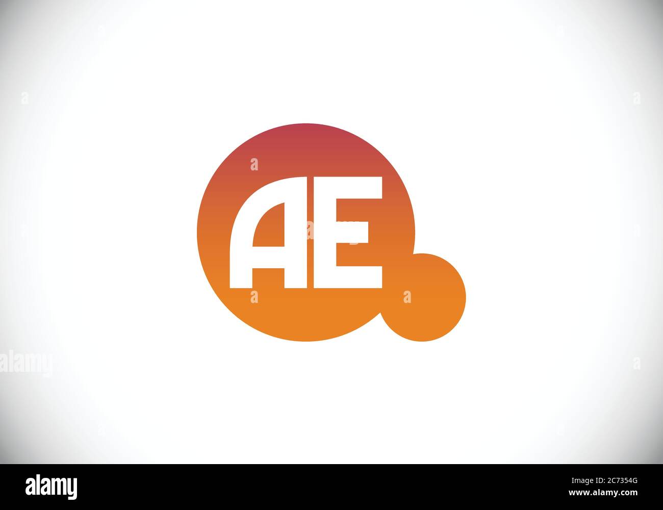 Initial Monogram Letter A E Logo Design Vector Template. A E Letter ...