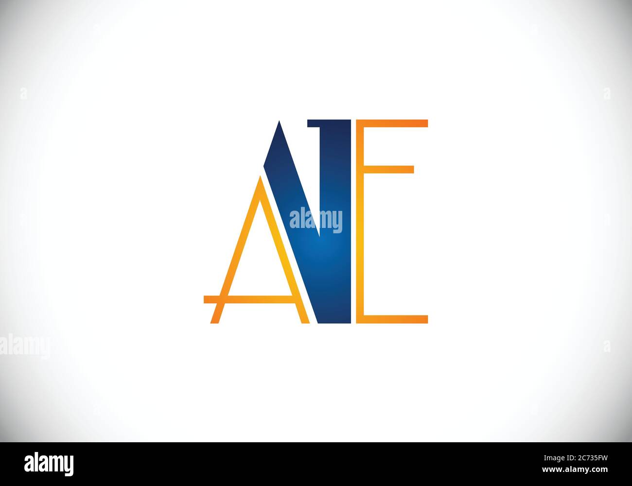 Initial Monogram Letter A E Logo Design Vector Template. A E Letter ...