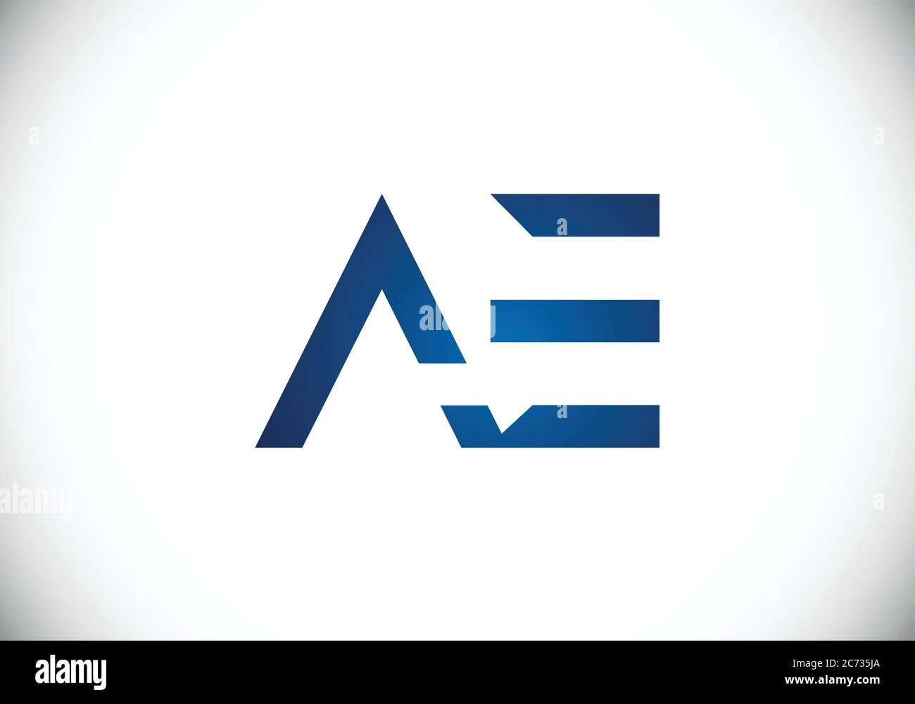Initial Monogram Letter A E Logo Design Vector Template. A E Letter ...