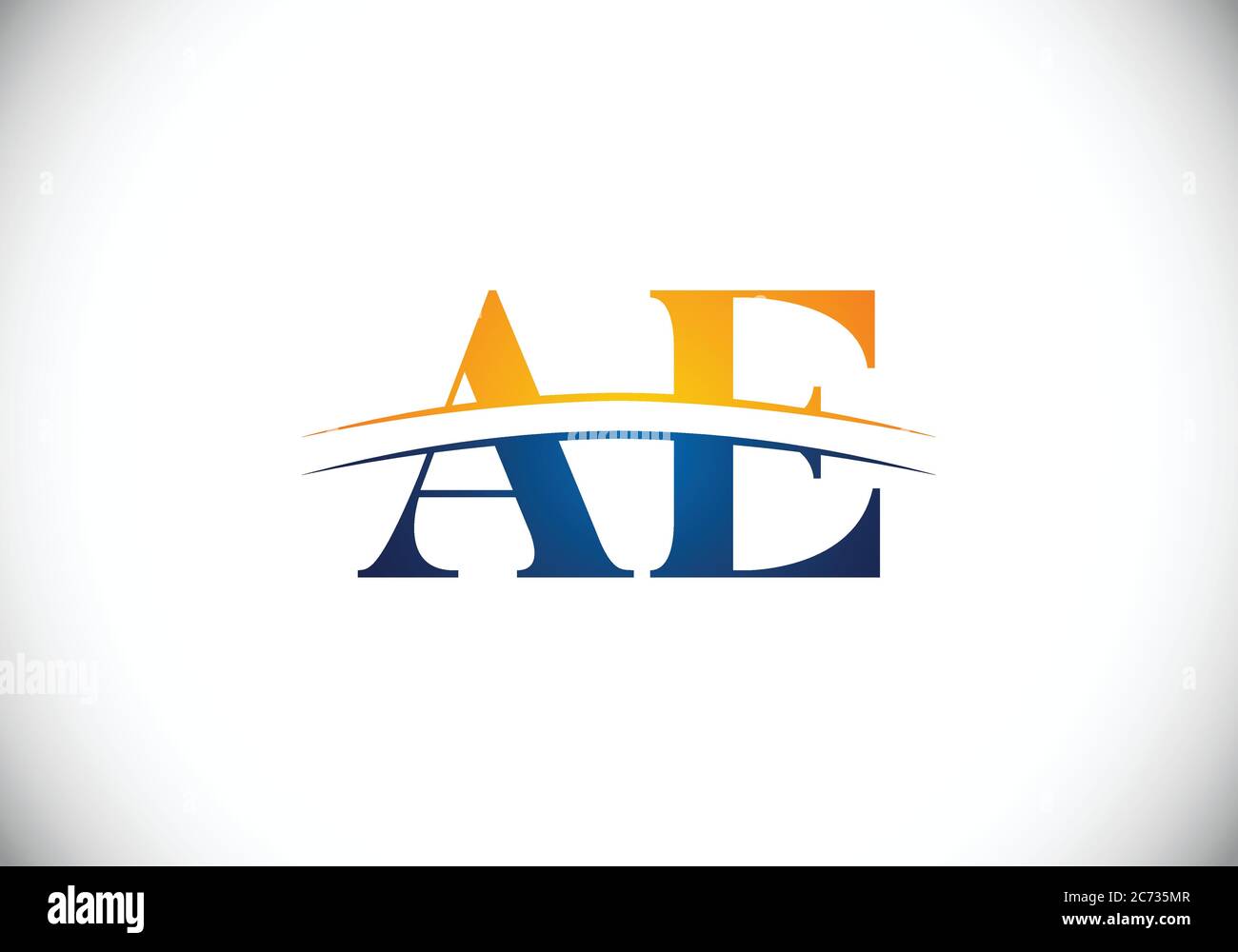 Initial Monogram Letter A E Logo Design Vector Template. A E Letter ...